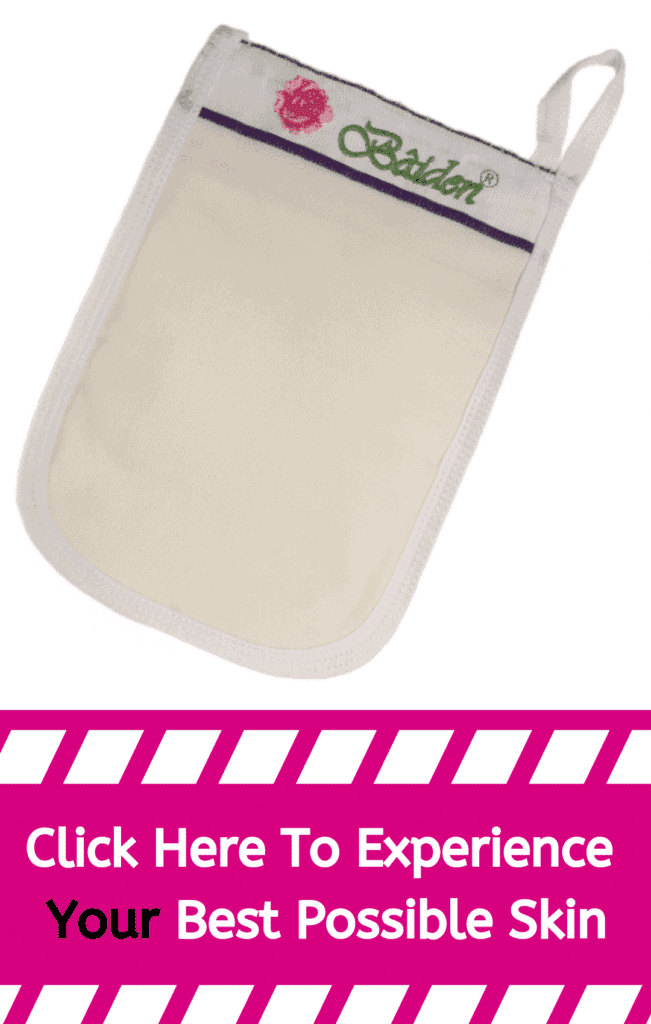 How to do facial exfoliation with Baiden Mitten
